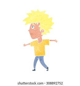 Retro Cartoon Boy Stock Vector (Royalty Free) 308892752 | Shutterstock