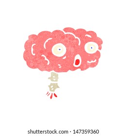 Retro Cartoon Brain Stock Vector (Royalty Free) 147359360 | Shutterstock
