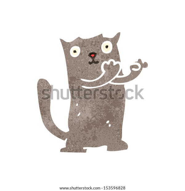 Retro Cartoon Cat Stock Vector (Royalty Free) 153596828 | Shutterstock