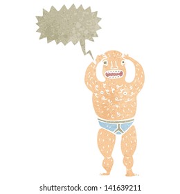 Retro Cartoon Embarrassed Man Stock Vector (Royalty Free) 141639211 ...