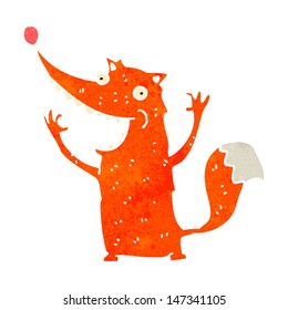 Retro Cartoon Fox Stock Vector (Royalty Free) 147341105