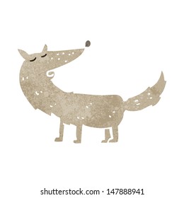 Retro Cartoon Funny Wolf Stock Vector (Royalty Free) 147888941 ...