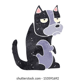 Retro Cartoon Grumpy Dog Stock Vector (Royalty Free) 153591692 ...