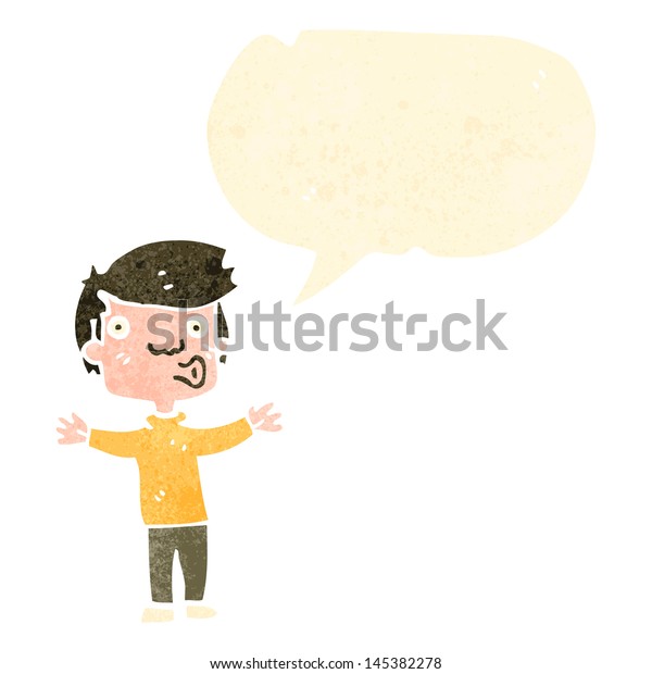 Retro Cartoon Impressed Boy Stock Vector (Royalty Free) 145382278 ...