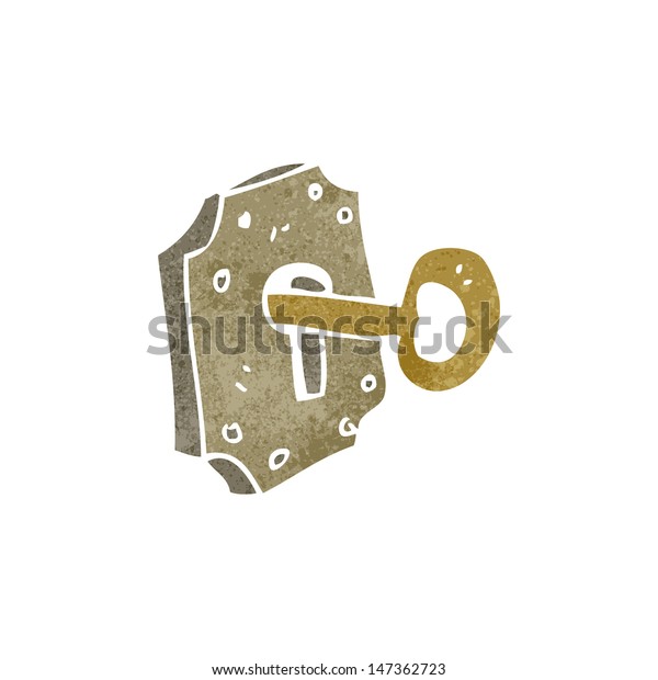 Retro Cartoon Lock Key Stock Vector (Royalty Free) 147362723 | Shutterstock