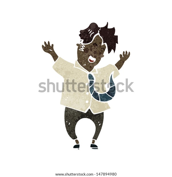Retro Cartoon Man Rocking Out Stock Vector (Royalty Free) 147894980 ...