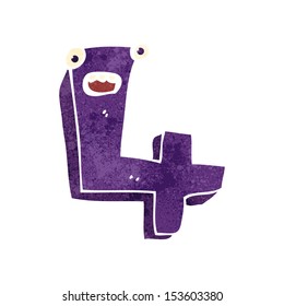 caricatura número 4: vector de stock (libre de regalías) 72700567 ...