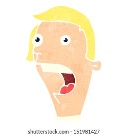 Retro Cartoon Screaming Man Stock Vector (Royalty Free) 151981427 ...