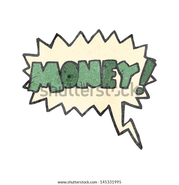 Retro Cartoon Shout Money Stock Vector (Royalty Free) 145331995 ...