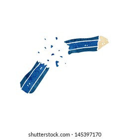 Retro Cartoon Snapped Pencil Stock Vector (Royalty Free) 145397170 ...
