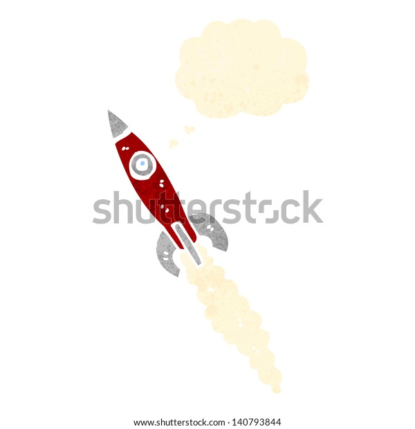 Retro Cartoon Spaceship Stock Vector (Royalty Free) 140793844 ...