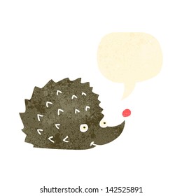 Retro Cartoon Talking Hedgehog Stock Vector (Royalty Free) 142525891 ...