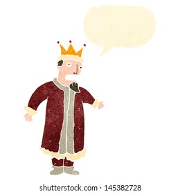 Retro Cartoon Talking King Stock Vector (Royalty Free) 145382728 ...