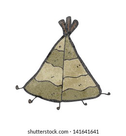 Retro Cartoon Tepee Stock Vector (Royalty Free) 141641641 | Shutterstock