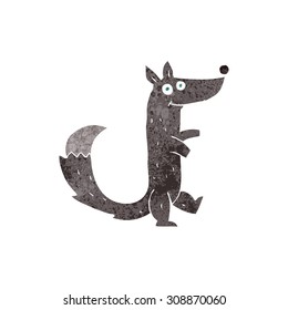 Retro Cartoon Wolf Stock Vector (Royalty Free) 308870060 | Shutterstock