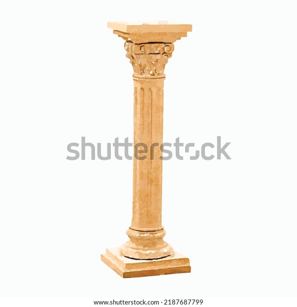Retro Column Vector Picture Italian Column: เวกเตอร์สต็อก (ปลอดค่า ...