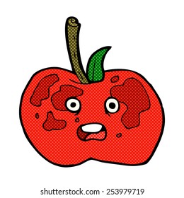 Retro Comic Book Style Cartoon Apple Stock Vector (Royalty Free ...
