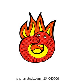 Retro Comic Book Style Cartoon Snake Stock Vector (Royalty Free ...