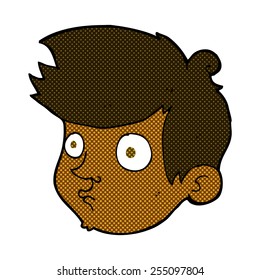 Retro Comic Book Style Cartoon Staring Stock Vector (Royalty Free ...