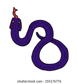 Retro Comic Book Style Cartoon Snake Stock Vector (Royalty Free) 255176776
