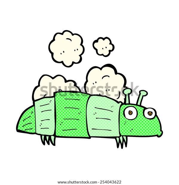 Retro Comic Book Style Cartoon Bug Stock Vector (Royalty Free ...