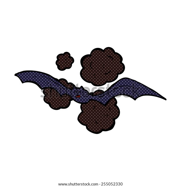 Retro Comic Book Style Cartoon Bat Stock Vector (Royalty Free ...