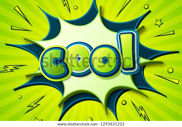 Retro Comic Poster Cool Star Burst Stock Vector (Royalty Free ...