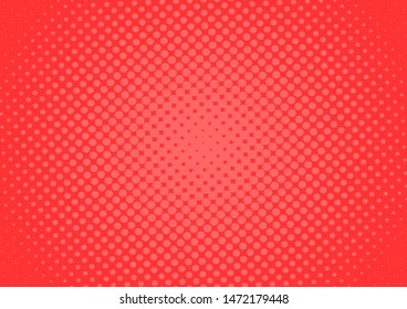 Retro Comic Red Pop Art Background Stock Vector (Royalty Free ...