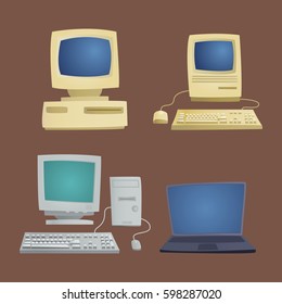 Retro Computer Item Classic Antique Technology Stock Vector (Royalty ...