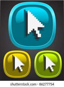 Retro Cursors Stock Vector (Royalty Free) 86277754 | Shutterstock