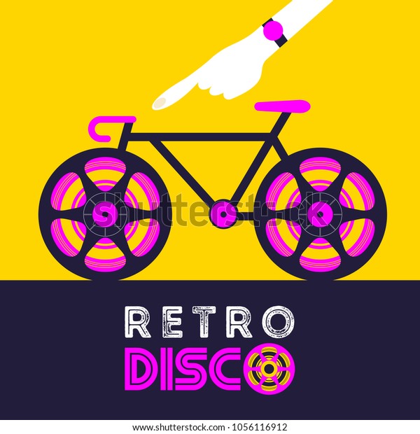 Retro Disco Vector Illustration Retro Style Stock Vector (Royalty Free ...