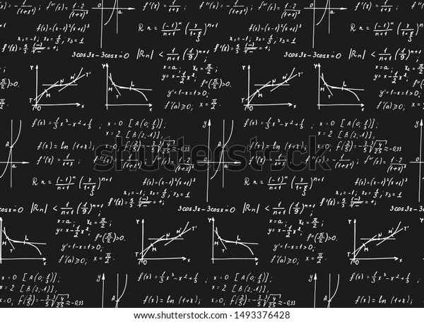 Retro Education Background Trigonometry Law Theory Stock Vector ...