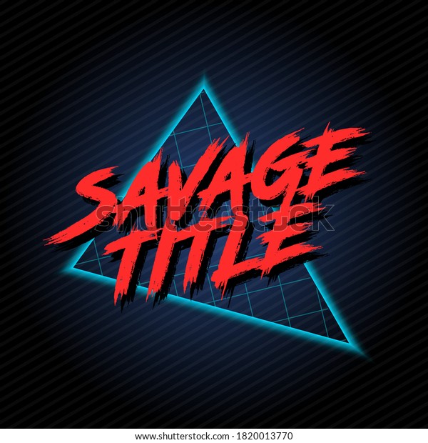 Retro Future Logo 80s Style Vector: เวกเตอร์สต็อก (ปลอดค่าลิขสิทธิ์ ...