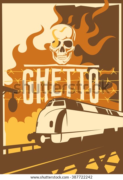 Retro Ghetto Poster Vector Illustration Stock Vector (Royalty Free ...