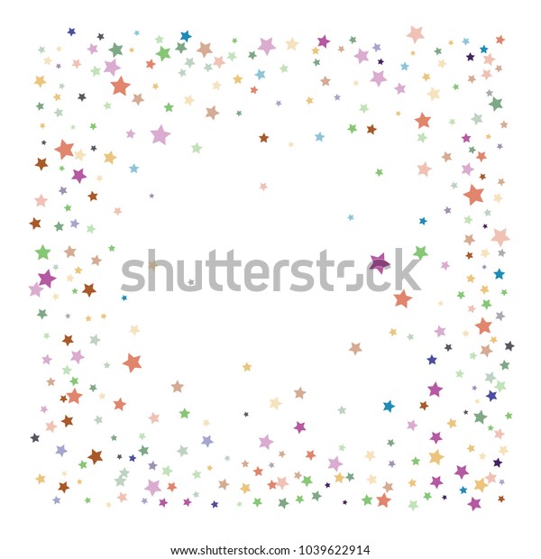 Retro Glitter Vector Stars Falling Down Stock Vector (Royalty Free ...