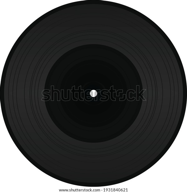Retro Gramophone Disc Vector Illustration Stock Vector (Royalty Free ...