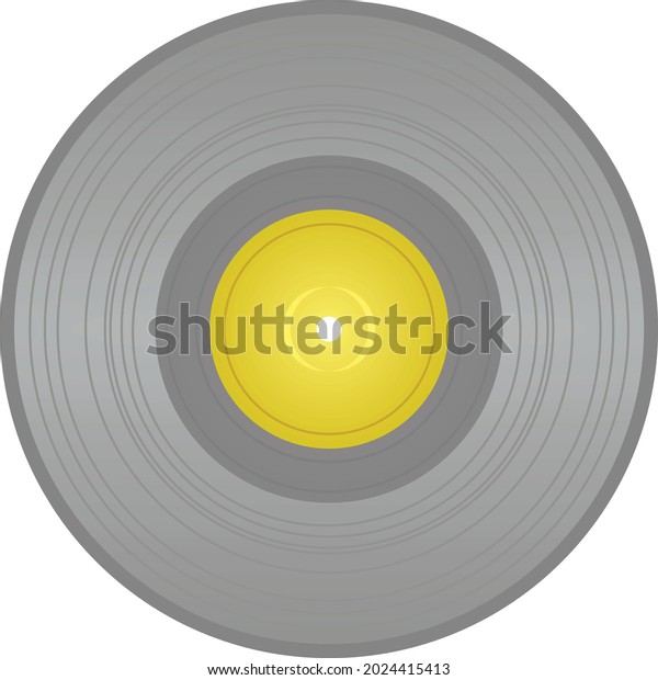 Retro Gramophone Disc Vector Illustration Stock Vector (Royalty Free ...