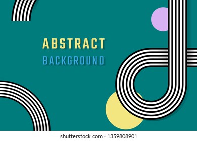 Retro Green Abstract Background Design Vector Stock Vector (Royalty ...