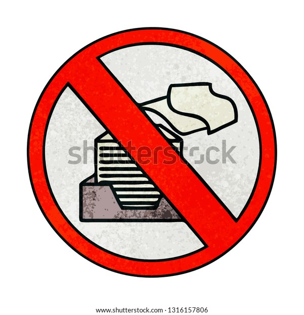 Retro Grunge Texture Cartoon Paperless Office Stock Vector (Royalty ...
