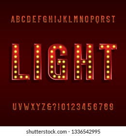 Vector Electric Light Lamp Alphabet Hard Stock Vector (Royalty Free ...