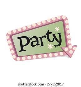 Retro Party Sign Stock Vector (Royalty Free) 279352817 | Shutterstock