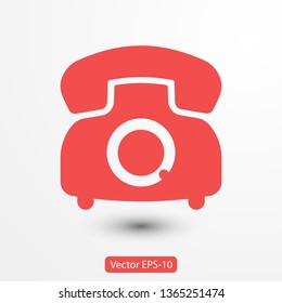 Retro Phone Icon Stock Vector (Royalty Free) 1365251474 | Shutterstock