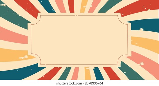 Retro Poster Template Banner Stock Vector (Royalty Free) 2078336764 ...