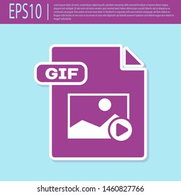 Retro Purple Gif File Document Download Stock Vector (Royalty Free ...