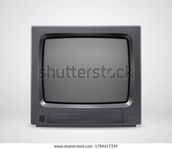 Retro Realistic Tv Set 80s 90s Stock Vector (Royalty Free) 1784417339 ...