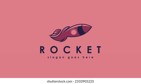 Retro Rocket Logo Design Concept Vector Stock Vector (Royalty Free ...