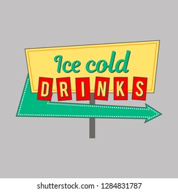 91 Cold drinks sold here sign Images, Stock Photos & Vectors | Shutterstock