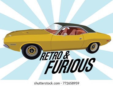 Retro Speed Car Stock Vector (Royalty Free) 772658959 | Shutterstock