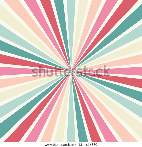 Retro Starburst Sunburst Background Vector Pattern Stock Vector ...