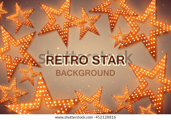 Retro Stars Abstract Background Your Design Stock Vector (Royalty Free ...